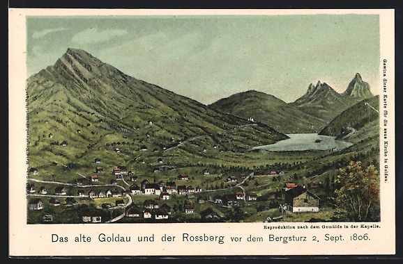 Goldau, Panorama mit Rossberg vor dem Be (Gebraucht) in Berlin für CHF ...