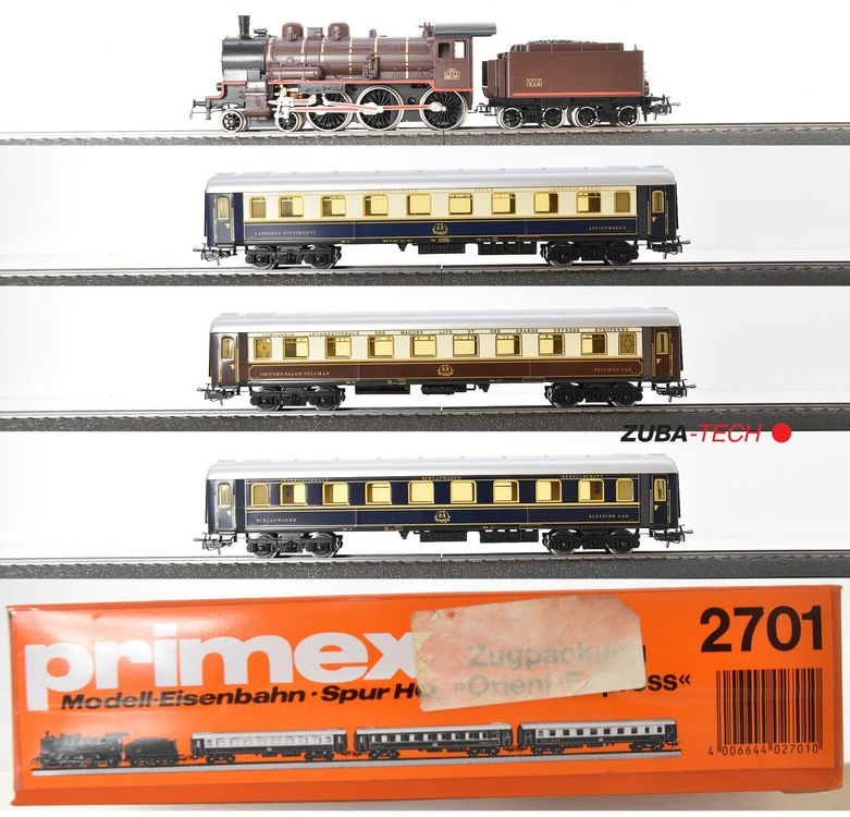 Primex 2701 Zug-Set "Orient Express" SNCF/CIWL H0 WS mit OVP (Gebraucht ...