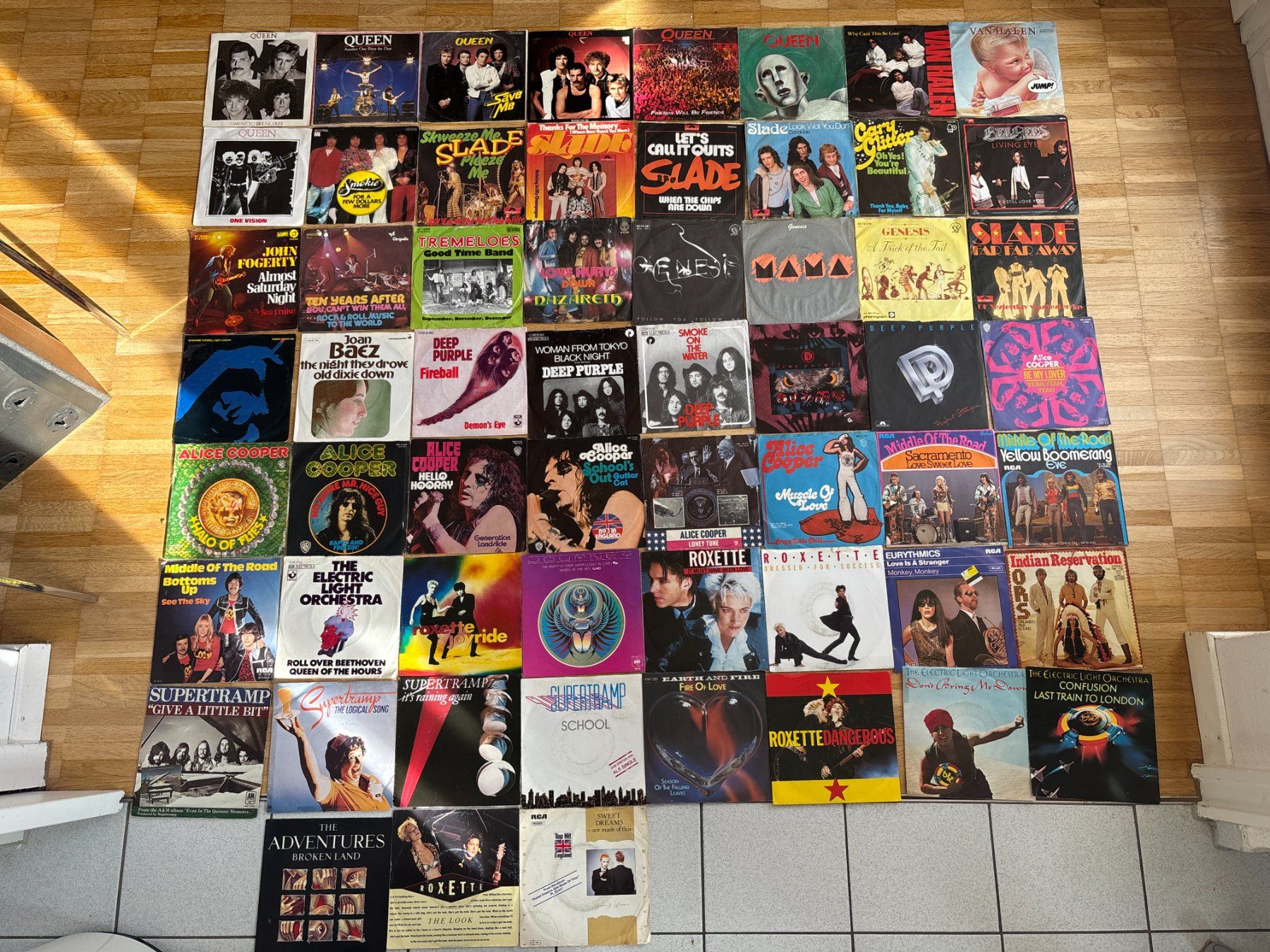 59x Single Vinyl LP 70s 80s Rock Queen Deep Purple Van Halen (Gebraucht ...