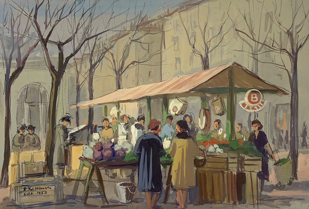 Renée Yolande HAUSER (1919-2008) Gouache | Kaufen auf Ricardo