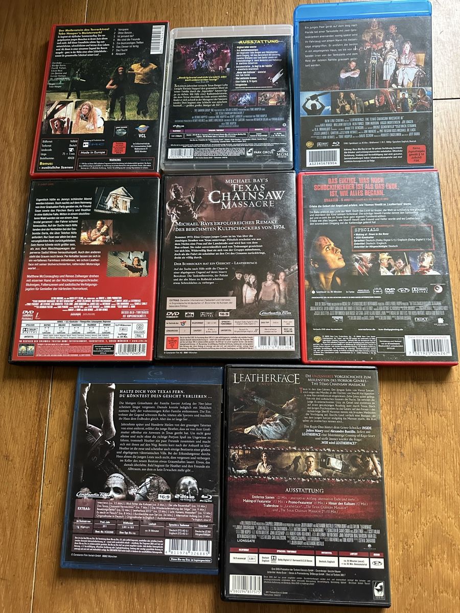 Texas Chainsaw Massacre 1-8 DVD, Bluray (Gebraucht) in Benken ZH für ...