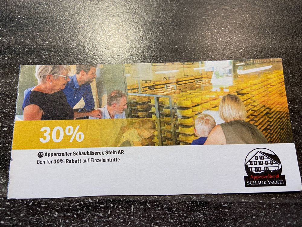 Bon 30% Rabatt Appenzeller Schaukäserei, Stein AR (Neu (gemäss Beschreibung)) in Mühleberg für ...