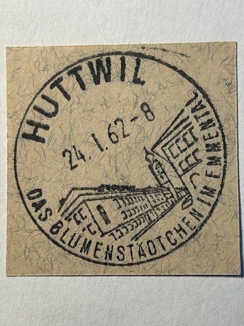 Poststempel 📍 Huttwil Schweiz🕹️ Qualität 🔝 Eindruck stark (Gebraucht ...