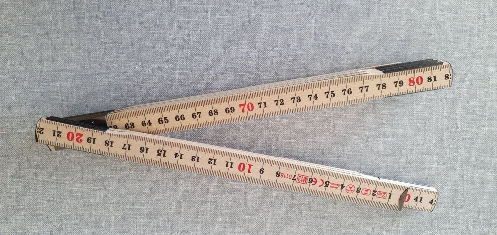 Meterstab aus Holz (Rotbuche), 10er-Pack (Neu und originalverpackt) in ...