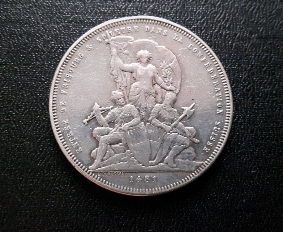 5 Fr. TIR FÉDÉRAL A FRIBOURG 1881 (Gebraucht) in Zürich für CHF 67 – mit Lieferung auf Ricardo ...
