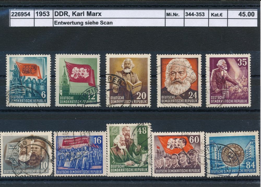 1953 DDR, Karl Marx | Kaufen auf Ricardo