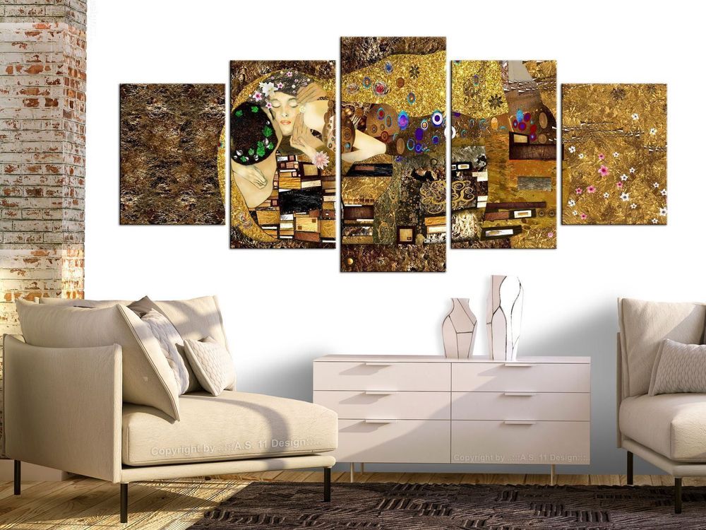 XXL Wandbild Abstrakt Blau Silbergrau | Kaufen auf Ricardo