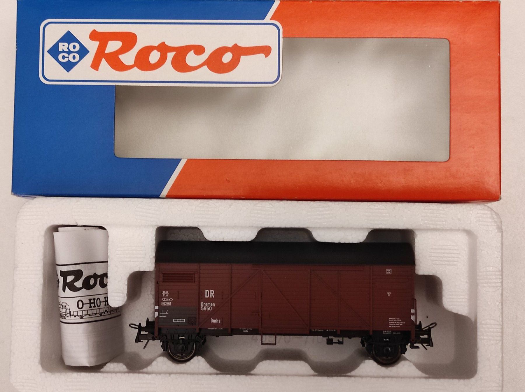 Gedeckter Güterwagen der DR von Roco H0, GS, Fabrikneu (Neu und originalverpackt) in La Chaux-de ...