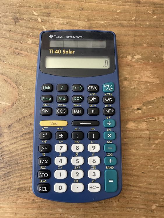 Taschenrechner Texas Instruments TI-40 Solar (Gebraucht) in Winterthur ...
