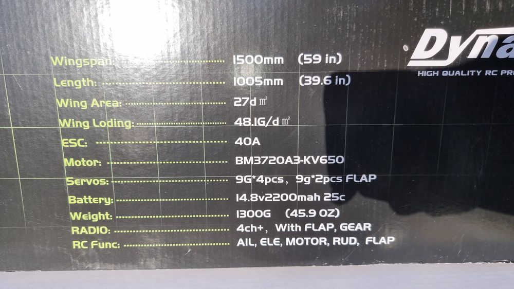 Dynam Cessna 188 EPO 1500mm PNP (Neu und originalverpackt) in anwil für ...