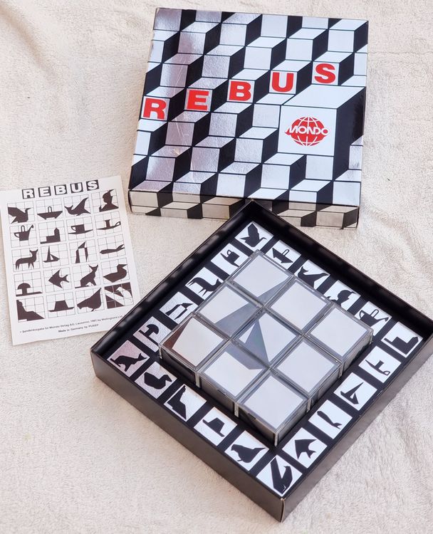 original REBUS Plexiglas-Puzzle Würfel 1987 Vintage Rarität (Nuovo ...