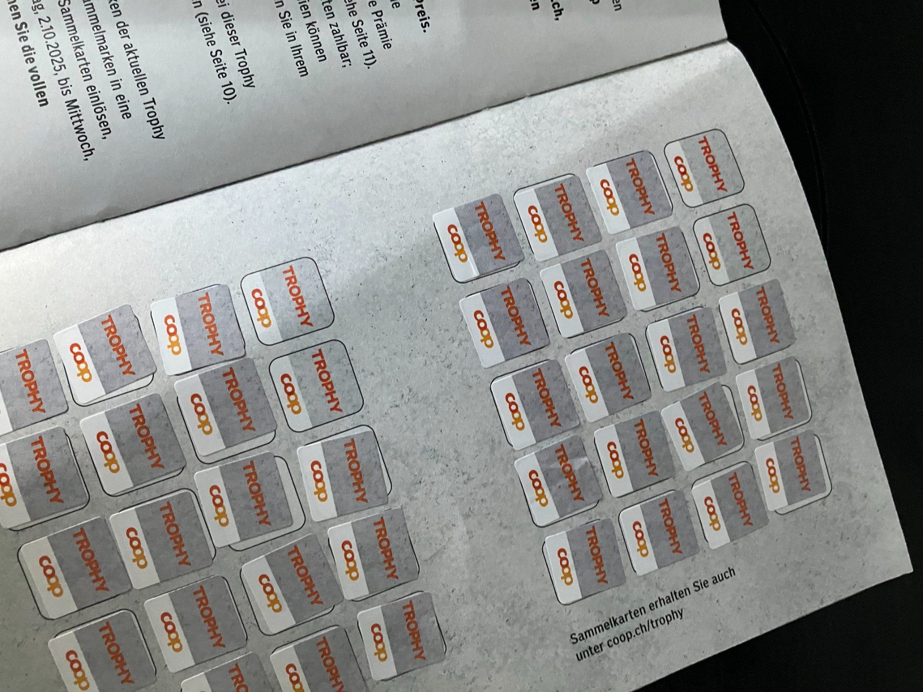 Tropy Coop Wohlfühl 8 volle Karten 160 Punkte (Gebraucht) in winterthur ...