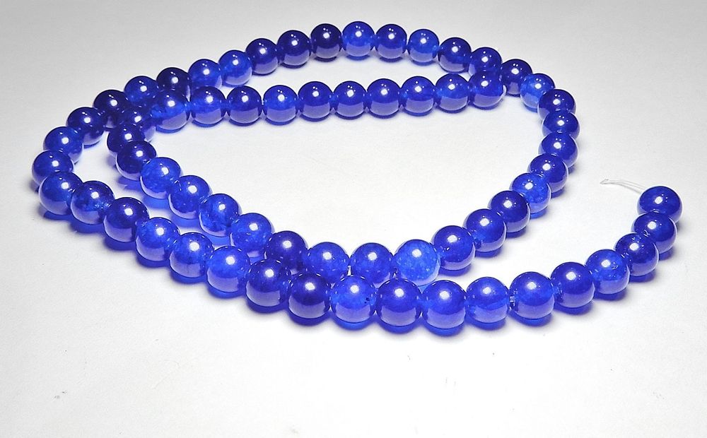 1 Strang echte natürliche unbehandelte Saphir Perlen 6 mm (Neu (gemäss ...