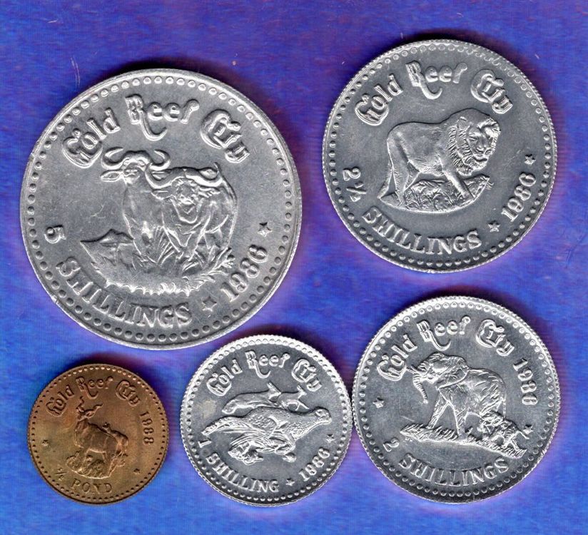 South Africa coins Gold Reef 5 stück TOP grade (Gebraucht) in Leibstadt ...