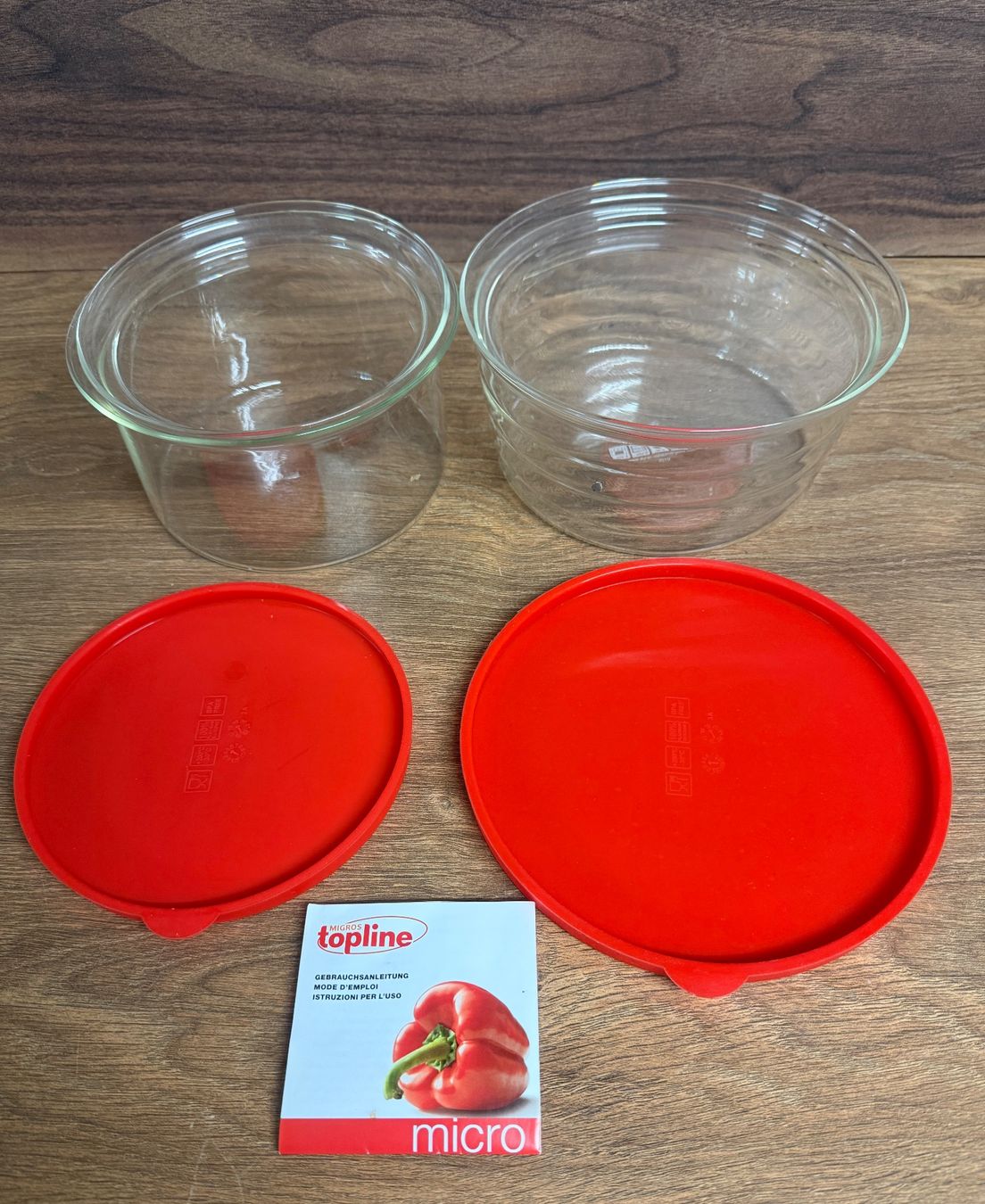 Topline Micro Glasschalen 2er Set mit Deckel, neuwertig (Gebraucht) in ...