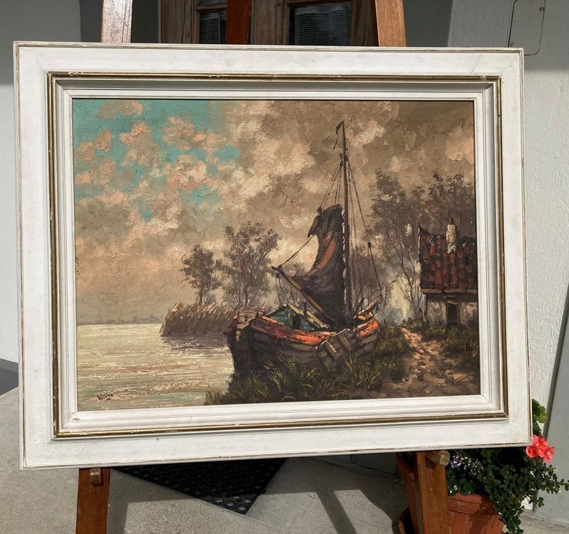 Das alte Fischerhaus am See, Fischerboot am Haaf | Kaufen auf Ricardo