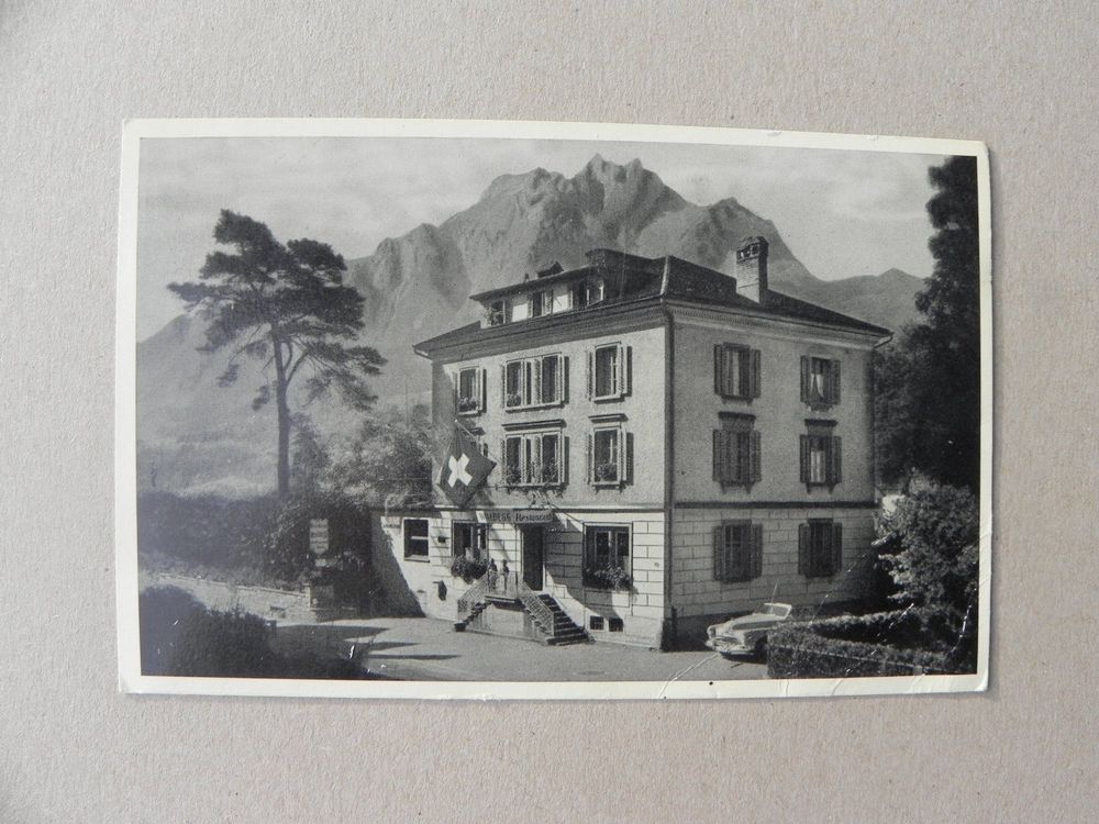 Karte Ansichtskarte Horw LU Luzern Restaurant Waldegg 1963 (Gebraucht ...