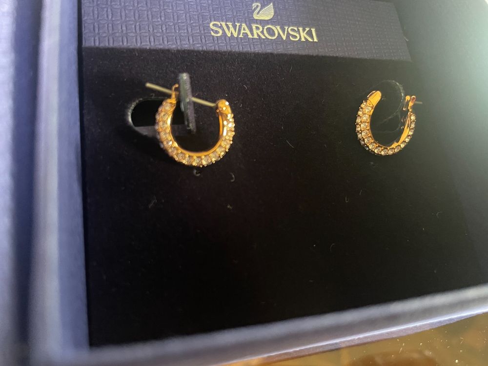 Swarovski creolen klein Rose Pave | Kaufen auf Ricardo