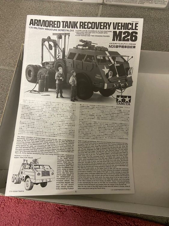 US ARMY M26 Armored Tank Recovery Vehicles | Kaufen auf Ricardo