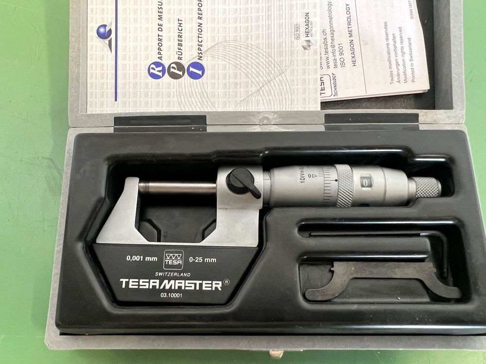 TESA Micromètre ISOMASTER 0-25mm (Gebraucht) in Aarberg für CHF 70 ...