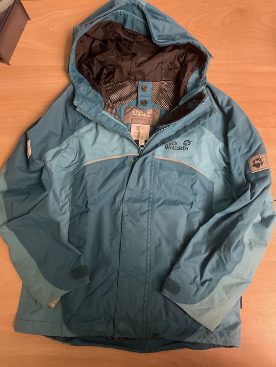 Petrolgrüne Jack Wolfskin Texapore Jacke Gr. 128 | Kaufen auf Ricardo