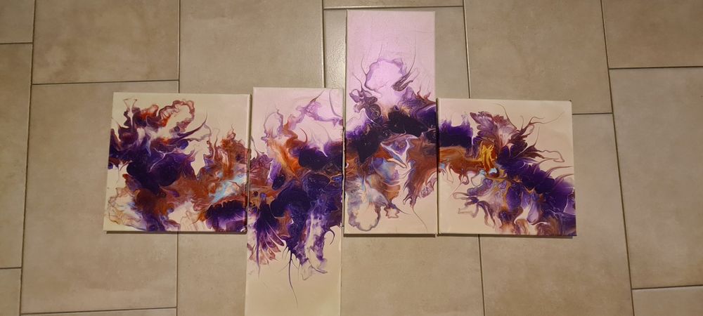 Acryl Kunst Pouring (Gebraucht) in schneisingen für CHF 25 – mit Lieferung auf Ricardo kaufen