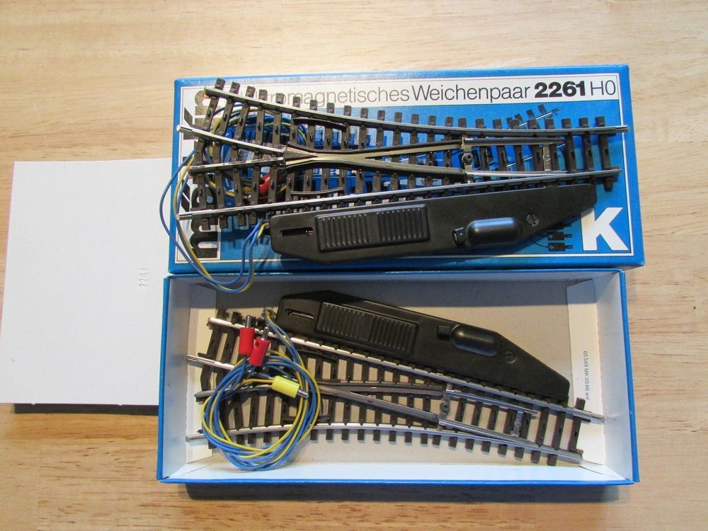 Märklin 2261 El. Weichenpaar, H0,WS, OVP | Kaufen auf Ricardo