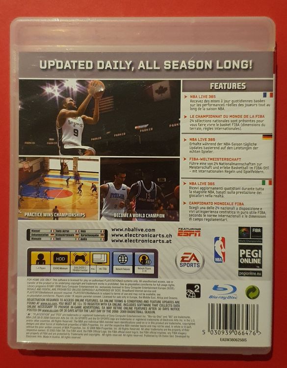 Sony PlayStation 3 Game (PS3) EA Sports NBA Live 09 | Kaufen auf Ricardo