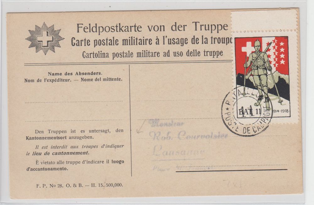 Feldpostkarte Mit Soldatenmarke 1.Weltkrieg | Kaufen auf Ricardo