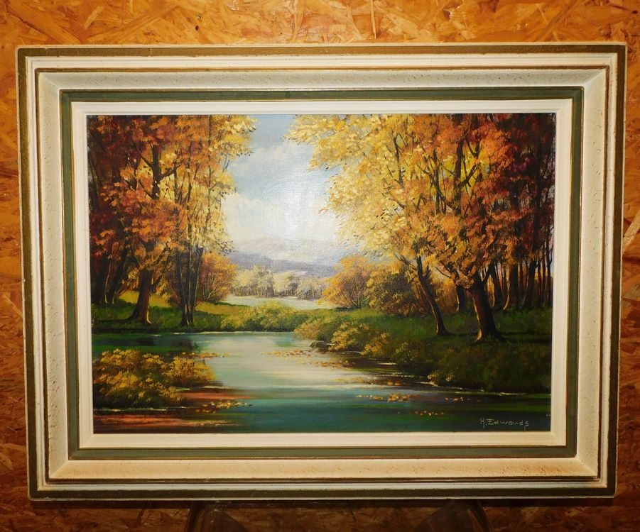 Rausverkauf - Kunst Gemälde gr Ölbild signiert R Edwards (Gebraucht) in Sursee für CHF 50 – nur ...