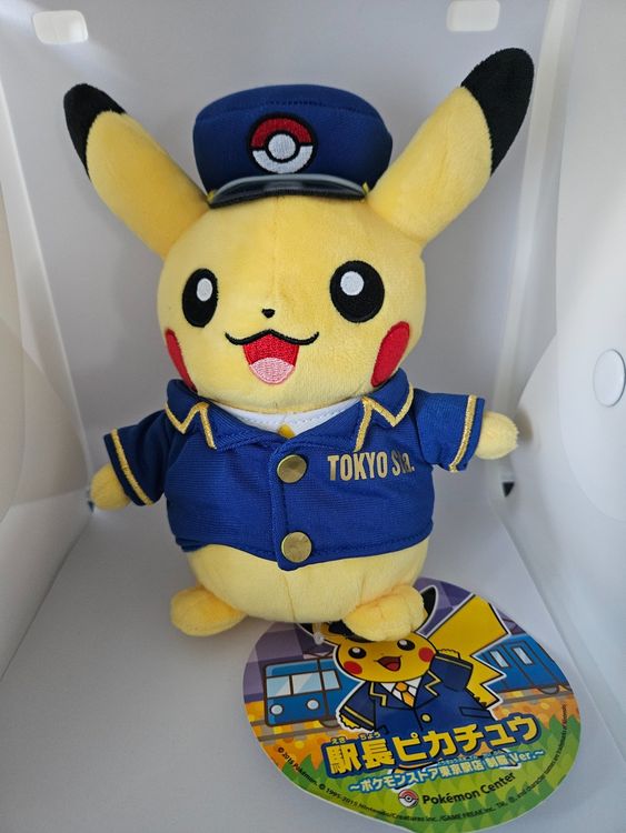 Pokemon Center Pikachu Plush/Peluche Tokyo Train Station (Neu und ...