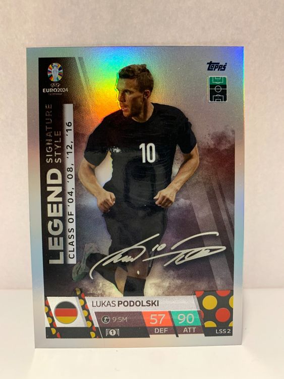 Topps EM Match Attax Lukas Podolski Legend Signature Style | Kaufen auf ...