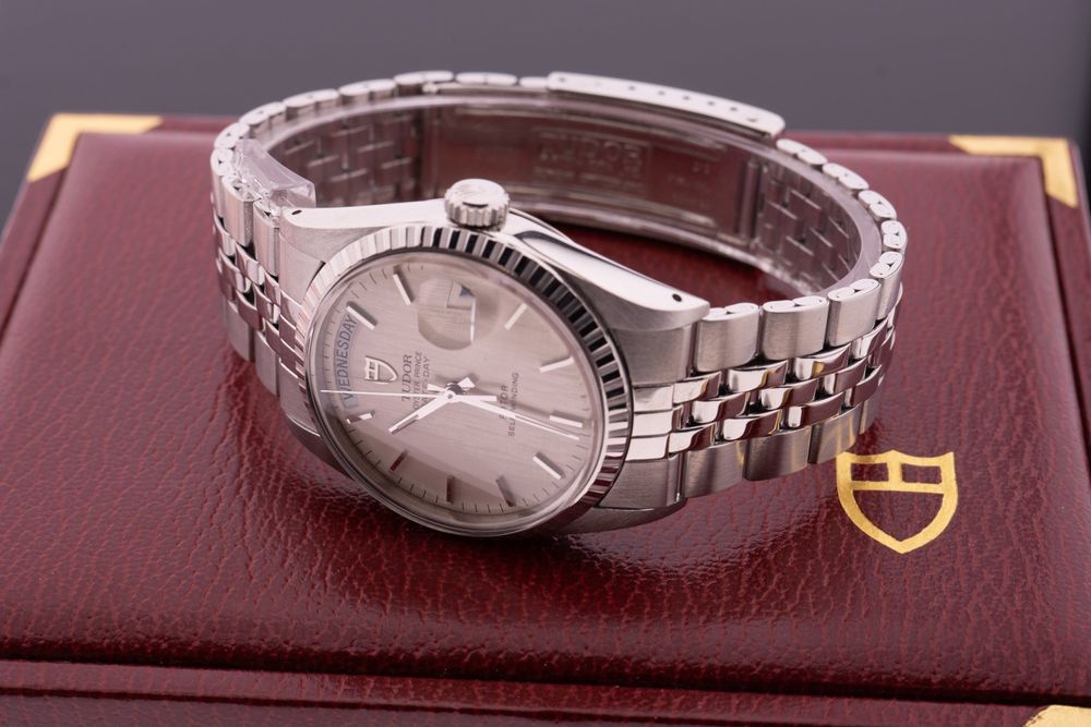 Tudor Prince Date Day Linen-Dial Rolex Case Fullset 1984 (Gebraucht) in ...