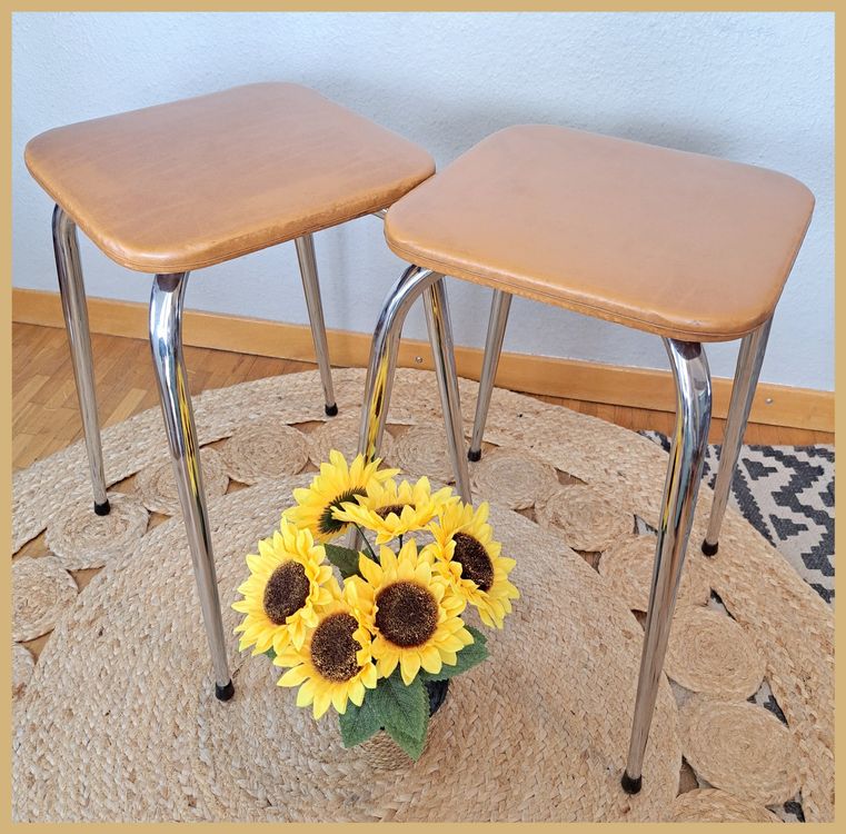 🪑Tabouret vintage, design industriel, 2 pièces, 1970 (Gebraucht) in ...