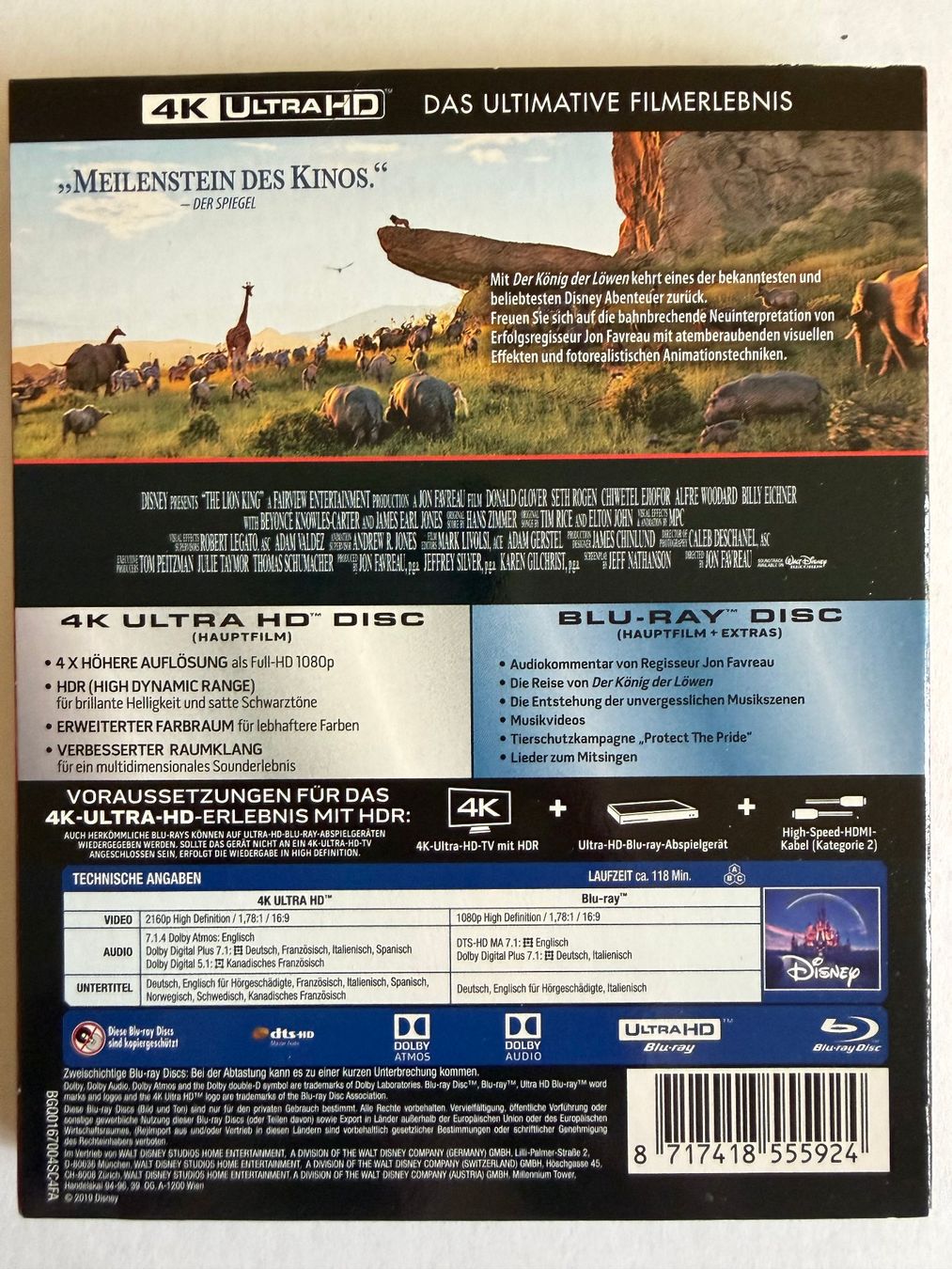König der Löwen - 4K UHD Blu-ray (Gebraucht) in Bern für CHF 9 – mit ...