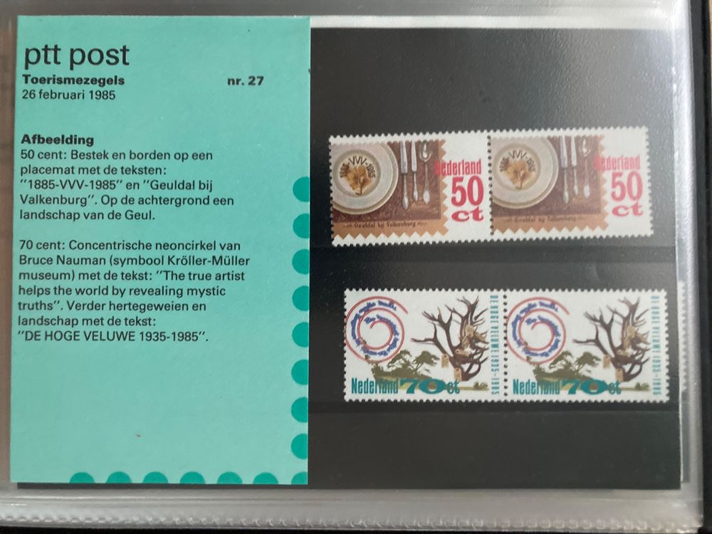 PTT MAPJES NIEDERLANDE 1985 NR.27** TOURISMUS | Kaufen auf Ricardo