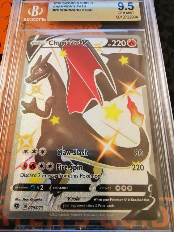 Pokemon Gold Label BGS Shiny Charizard V # 79 GEM MINT 9.5 (Neu und ...