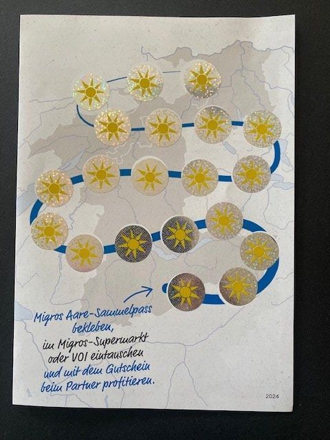 Migros Aare Sammelpass volle Karte 2024 (Neu (gemäss Beschreibung)) in Aarau für CHF 4 – mit ...