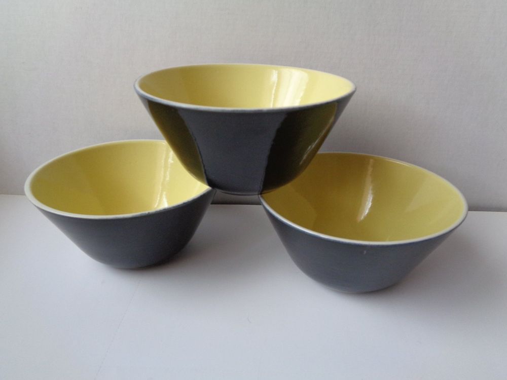 RÖssler Gelb Schwarz Schale Original 60er Jahre Vintage Kaufen Auf