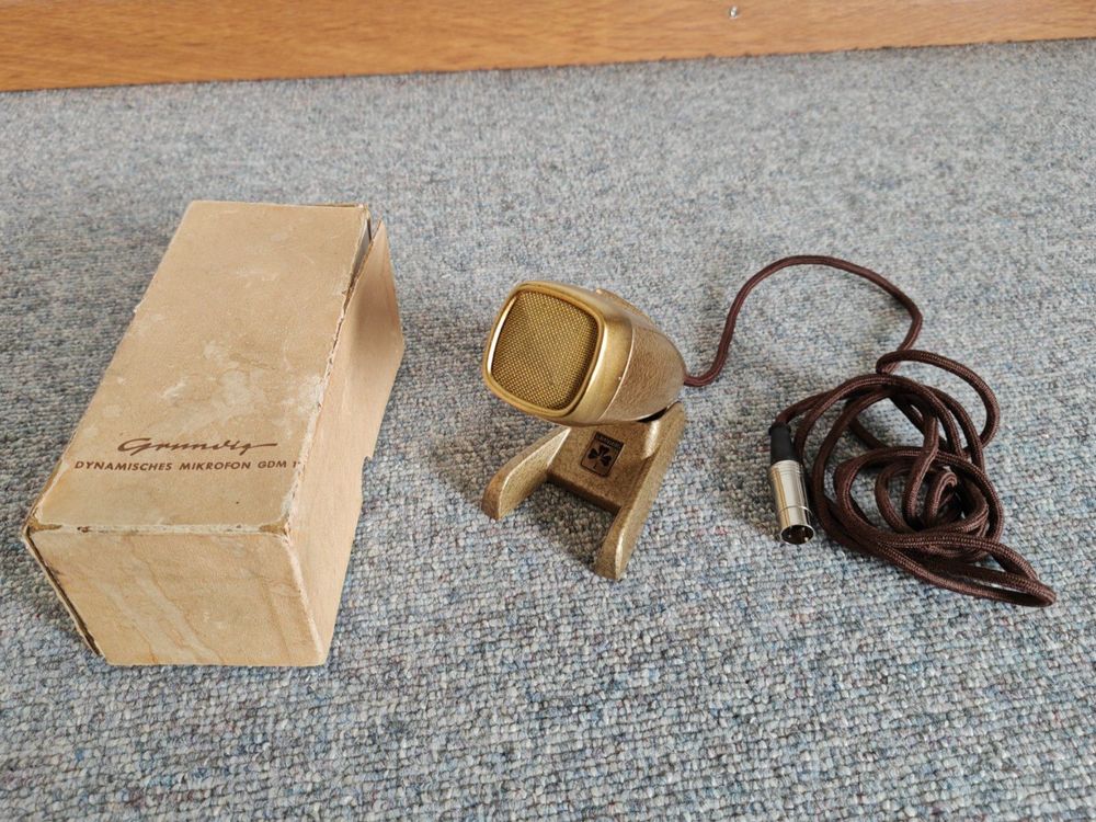 Antikes Grundig GDM 121 Mikrofon mit Originalverpackung | Kaufen auf ...
