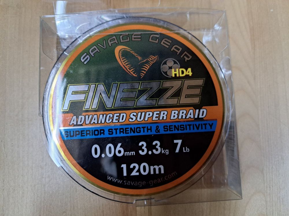 Savage Gear Finezze Super Braid 0.06mm, 3,3kg, 120m (Neu und ...