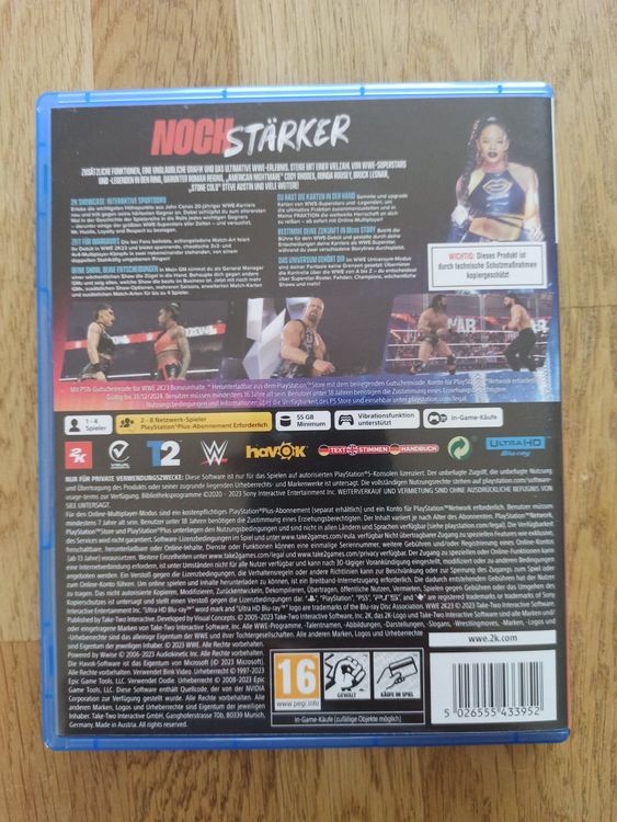 W2K23 - WWE 2K23 Wrestling - Kämpfe PS5 📀📀📀📀📀📀📀📀📀 (Usato) a ...