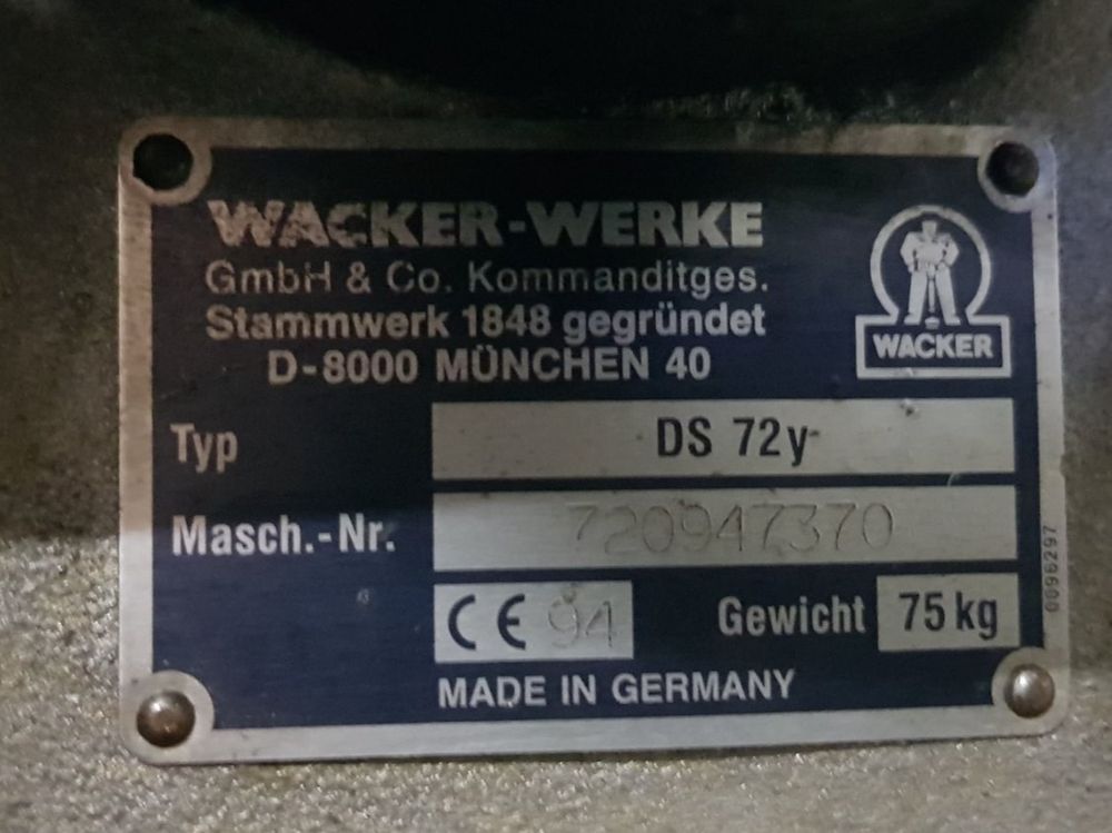 Wacker Grabenstampfer, Verdichter (Defekt) in Bärau für CHF 230 – nur ...