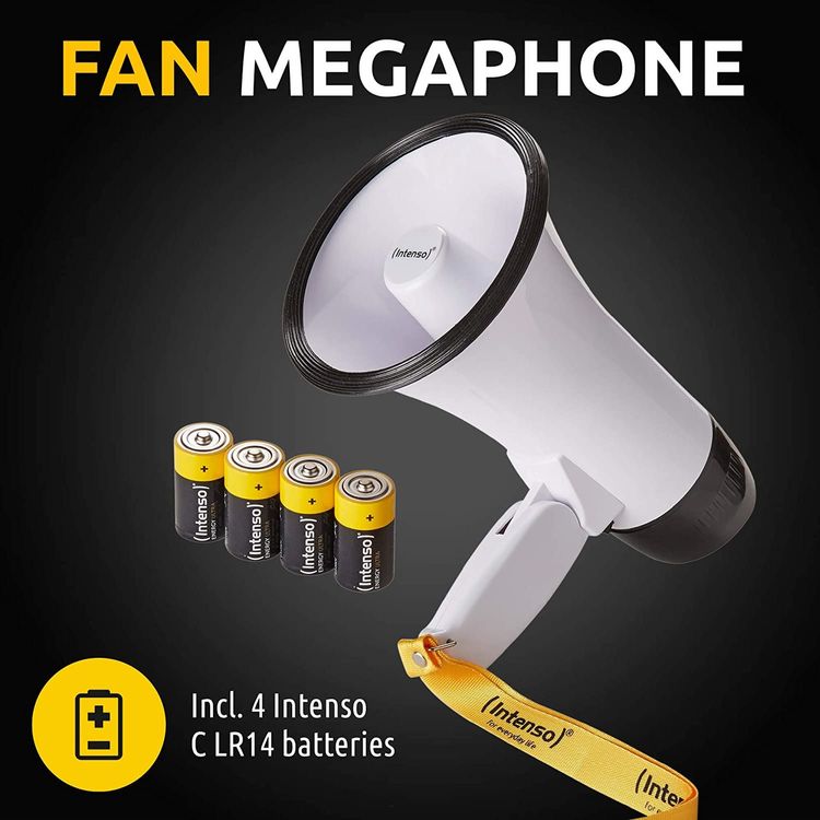 Intenso Fan-Megaphone inkl. Batterien, 1 (Neu und originalverpackt) in ...