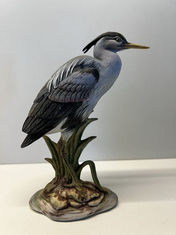 Porzellan VINTAGE MARURI PORCELAIN "COMMON HERON" BIRD FIGUR (Neu ...
