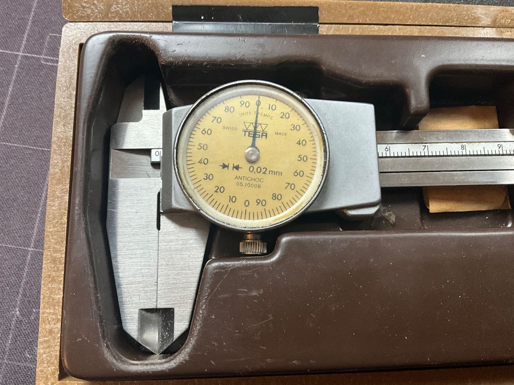 Schieblehre der Marke TESA Swiss Made, in Plastik Box (Gebraucht) in ...