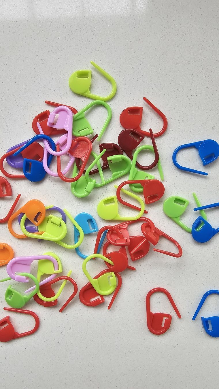 20 Stk Maschenmarkierer Stricken Lismen NEU Farben gemischt (Neu und ...