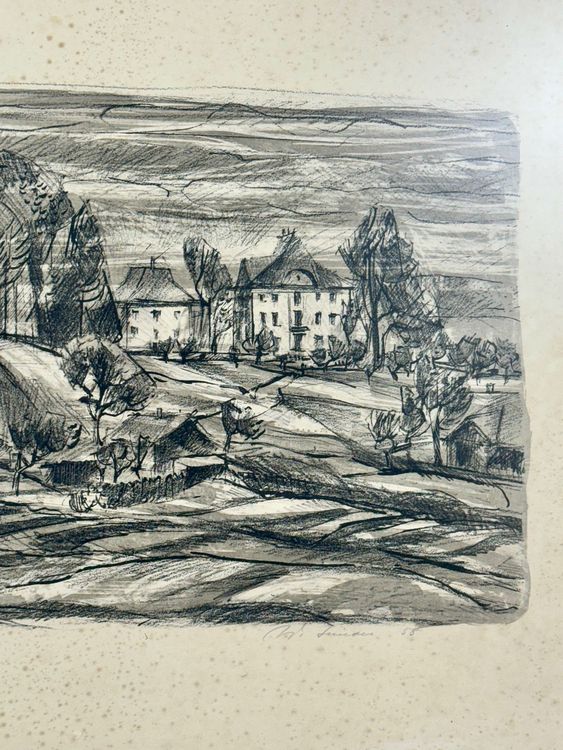 Walter Simon (1914-2010) Grosses Lithografie Handsigniert | Kaufen auf ...