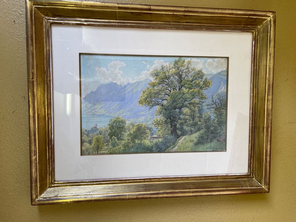 Aquarell von Wilhelm Benteli Brienz Sommer 1882 | Acheter sur Ricardo