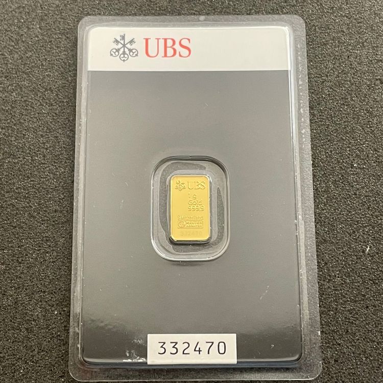 1 gramm Gold Barren UBS Bank ovp (Gebraucht) in Reitnau für CHF 67 ...